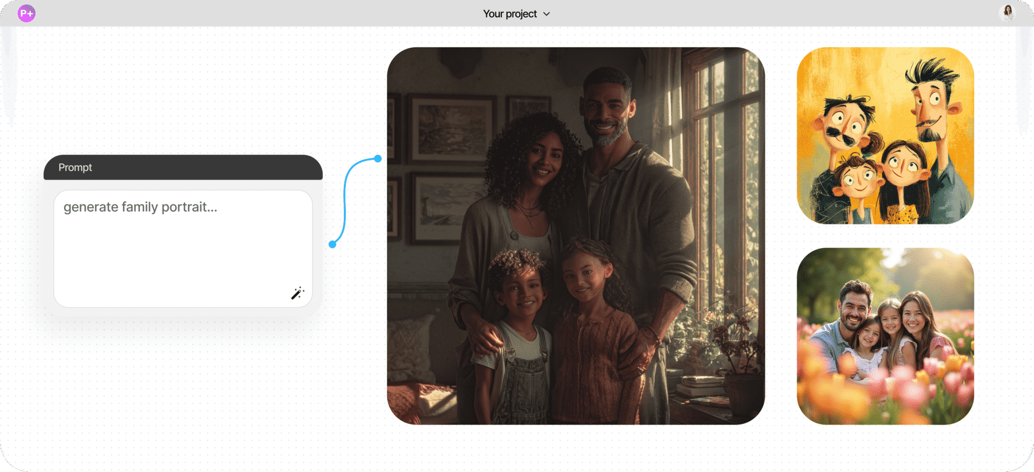 AI Family Portrait Generator | Free AI Family Pictures & Paintings